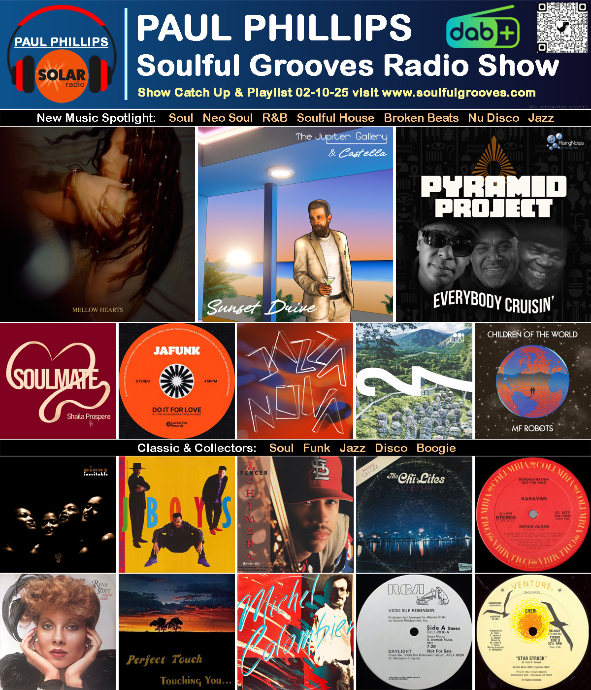 Paul Phillips Soul Music and House Music radio show on Solar Radio