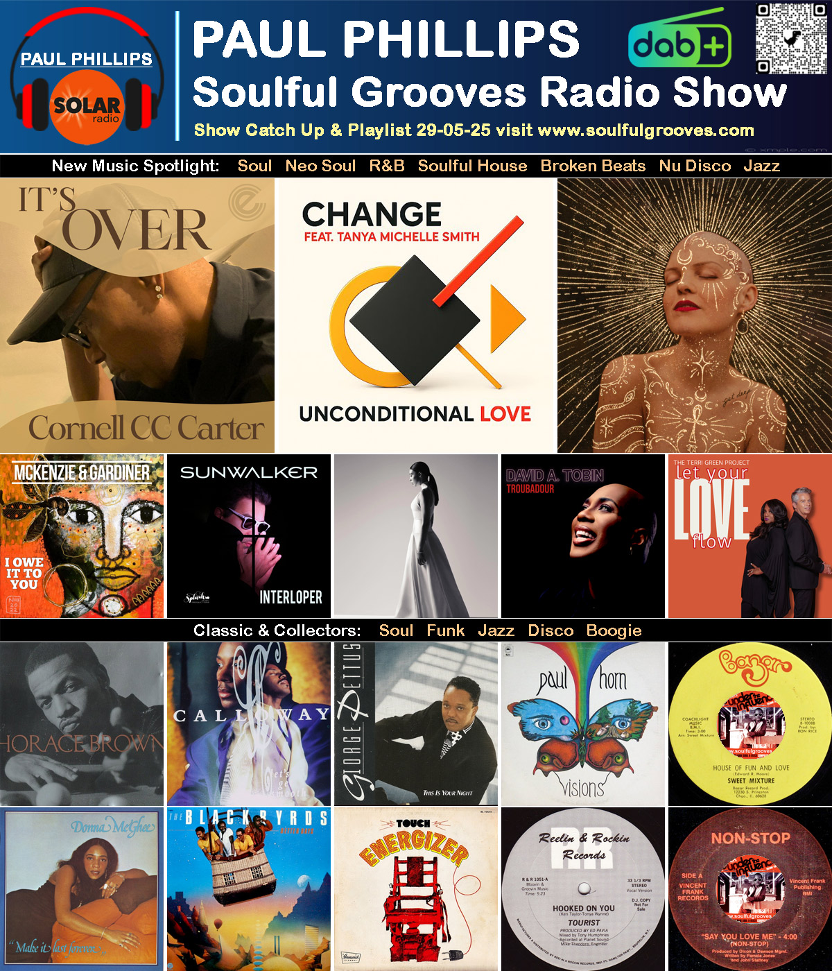Paul Phillips Soul Music and House Music radio show on Solar Radio